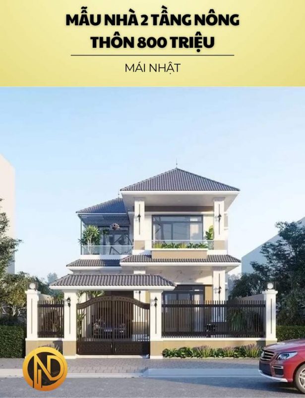 Gợi Ý Mẫu Nhà 2 Tầng Nông Thôn 800 Triệu Tiện Nghi