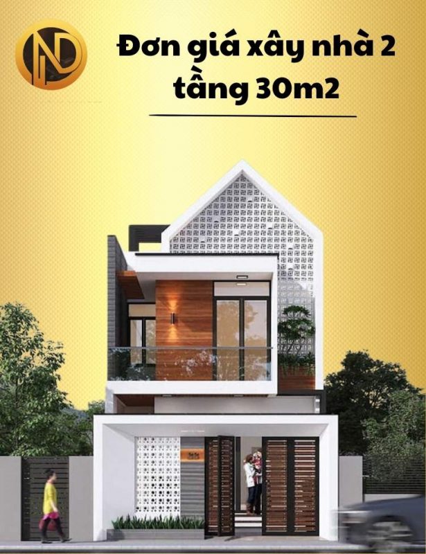 Chi Phí Xây Nhà 2 Tầng 30m2 Hết Bao Nhiêu Tiền