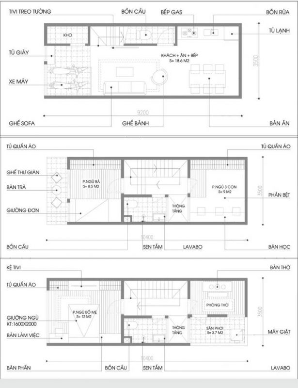 5 Mẫu Thiết Kế Nhà 32m2 3 Tầng Hiện Đại Cho Vợ Chồng Trẻ