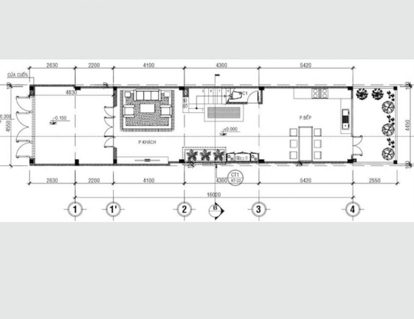 Tổng hợp bản vẽ công năng nhà 5x16m - XÂY NHÀ ĐẸP