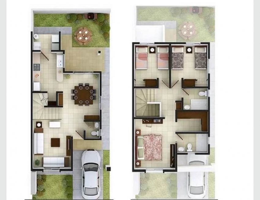 20+ mẫu thiết kế nhà 5x10m có gara kèm bản vẽ - XÂY NHÀ ĐẸP